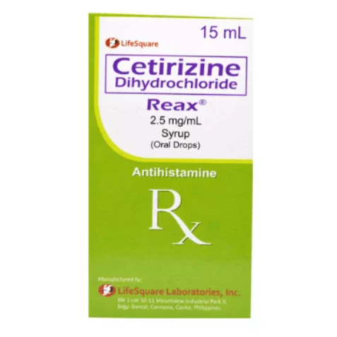 REAX Cetirizine Dihydrochloride 1mg / mL Syrup 60mL price in the ...