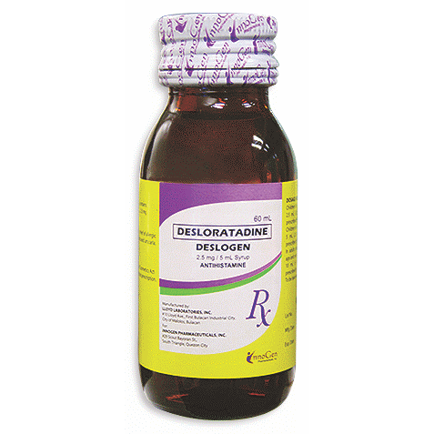 DESLOGEN Desloratadine 2.5mg / 5mL Syrup 60mL price in the Philippines ...