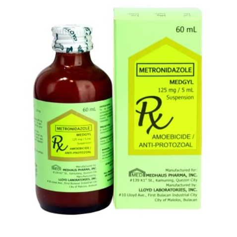 MEDGYL Metronidazole 125mg / 5mL Suspension 60mL price in the ...