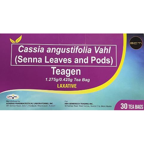 TEAGEN Cassia Angustifolia Hl (Senna Leaves And Pods) 1.275g / 0.425g ...