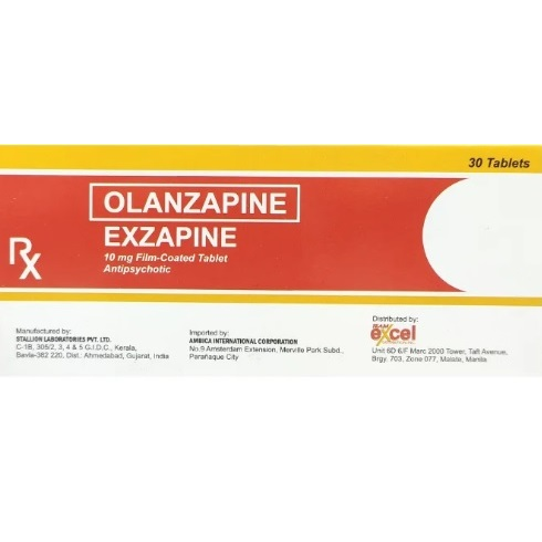 EXZAPINE Olanzapine 10mg Film-Coated Tablet 30's price in the ...