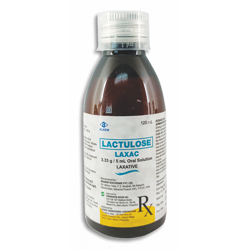LAXAC Lactulose 3.33g / 5mL Oral Solution 120mL price in the Philippines | MedsGo Pharmacy
