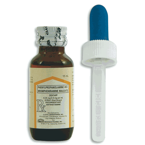 ZEDITAPP Phenylpropanolamine Hydrochloride / Brompheniramine Maleate 6 ...