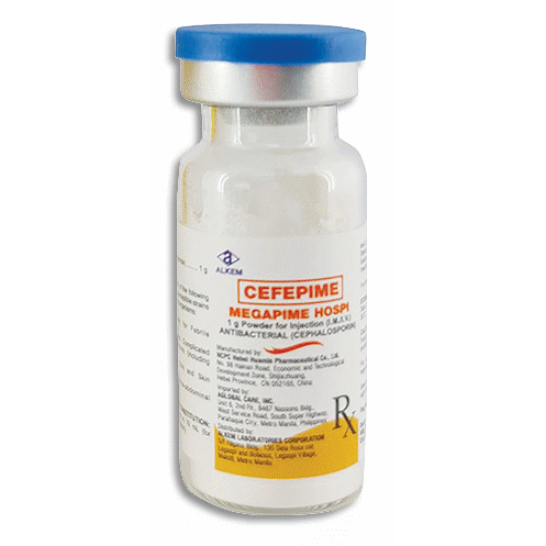 MEGAPIME Cefepime Hydrochloride 1g Powder for IM/IV Injection 1's price ...