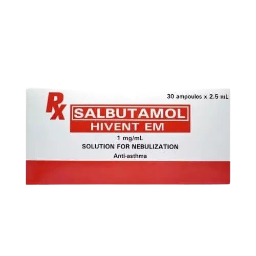 HIVENT EM Salbutamol Sulfate 0.1% (1mg / mL) Solution for Nebulization ...