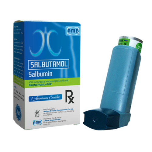 SALBUMIN Salbutamol 100mcg / dose Metered-Dose Inhaler 200doses 1's ...