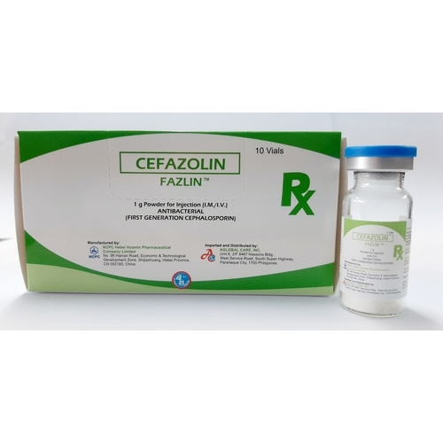 FAZLIN Cefazolin Sodium 1g Powder for IM/IV Injection 10's price in the ...