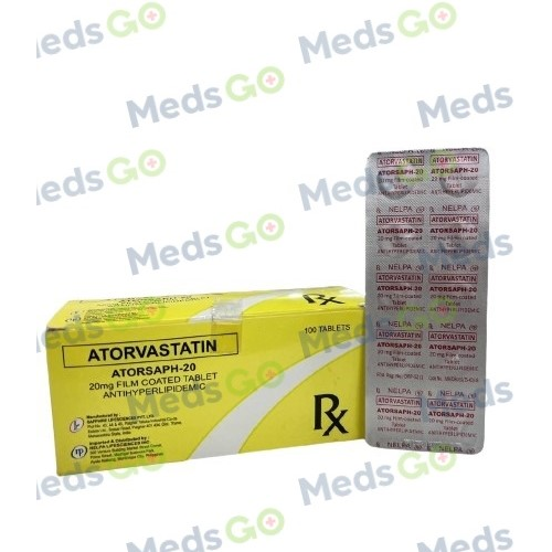 ATORSAPH Atorvastatin 20mg Film-Coated Tablet 100's price in the ...