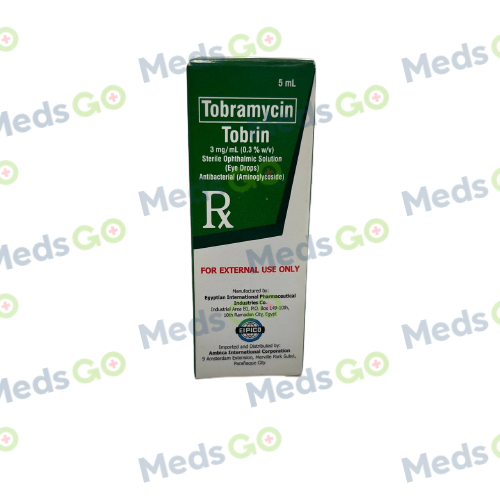 TOBRIN Tobramycin 3mg / ml (0.3% w/v) Sterile Ophthalmic Solution (Eye ...