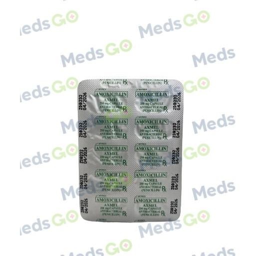 AXMEL Amoxicillin 250mg Capsule 1's price in the Philippines | MedsGo ...