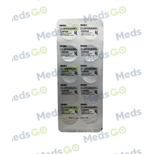 COPIDE Clopidogrel 75mg Film-Coated Tablet 1's price in the Philippines ...