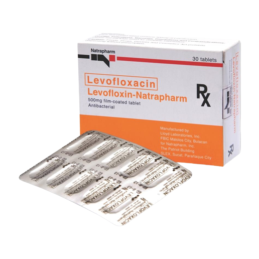 LEVOFLOXIN-NATRAPHARM Levofloxacin 500mg Film-Coated Tablet 1's price ...