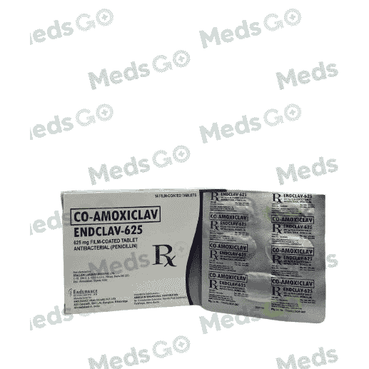 ENDCLAV-625 Co-Amoxiclav 625mg Film-Coated Tablet 1's price in the ...