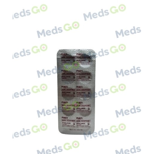 PHILVASC Amlodipine Besilate 5mg Tablet 1's price in the Philippines ...