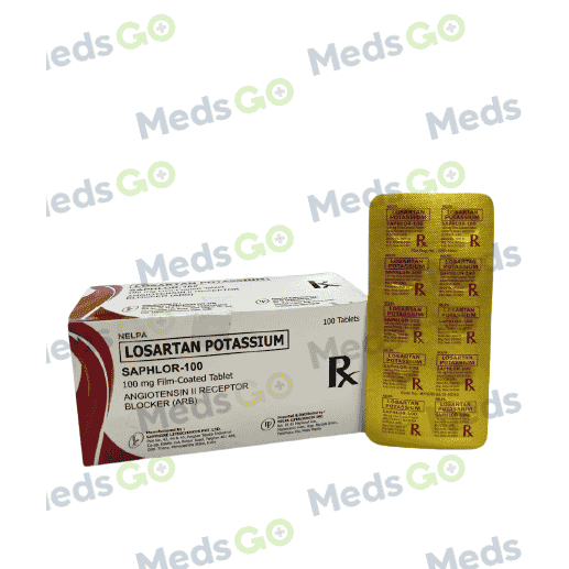 SAPHLOR-100 Losartan Potassium 100mg Film-Coated Tablet 100's price in ...
