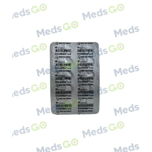 XYCLOVIRAX FORTE Aciclovir 800mg Tablet 1's price in the Philippines ...