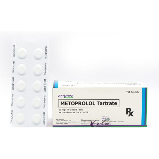 ACTIMED Metoprolol Tartrate 50mg Film-Coated Tablet 1's price in the ...