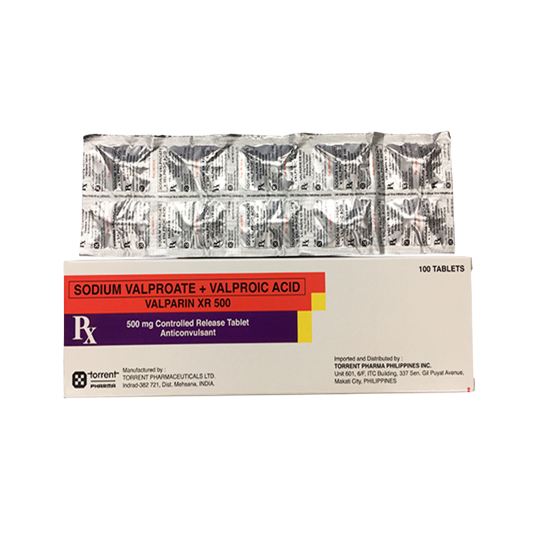 VALPARIN XR 500 Sodium Valproate / Valproic Acid 500mg Controlled ...