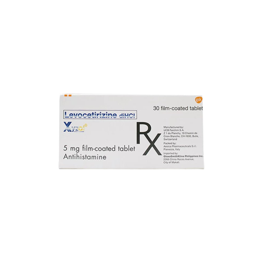XYZAL Levocetirizine Dihydrochloride 5mg Film-Coated Tablet 1's price ...