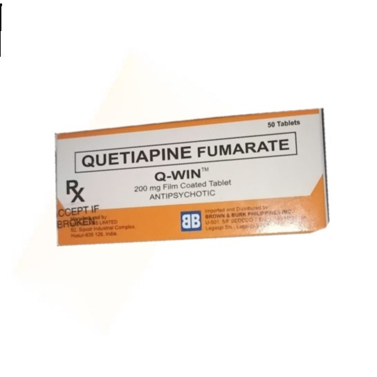 Q-WIN Quetiapine Fumarate 200mg Tablet 50's price in the Philippines ...