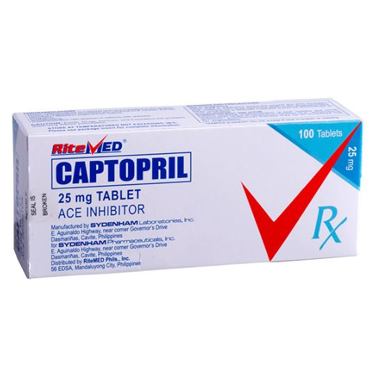 RITEMED Captopril 25mg Tablet 100's price in the Philippines | MedsGo ...