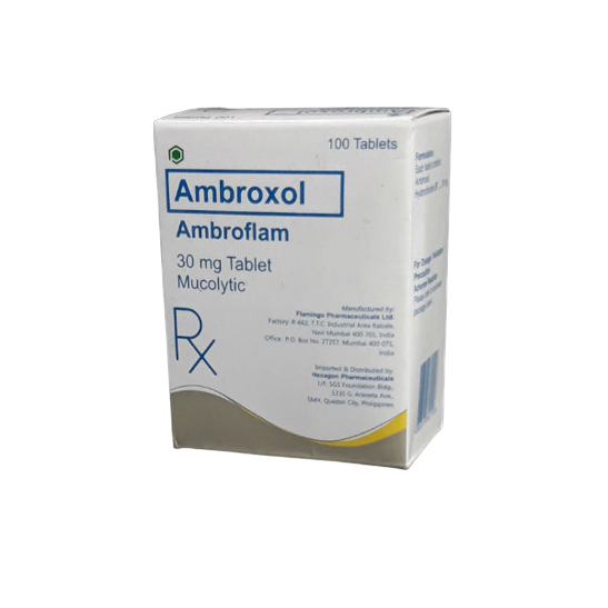 Buy Ambroflam ambroxol 30mg tablet 100's online with MedsGo. Price ...