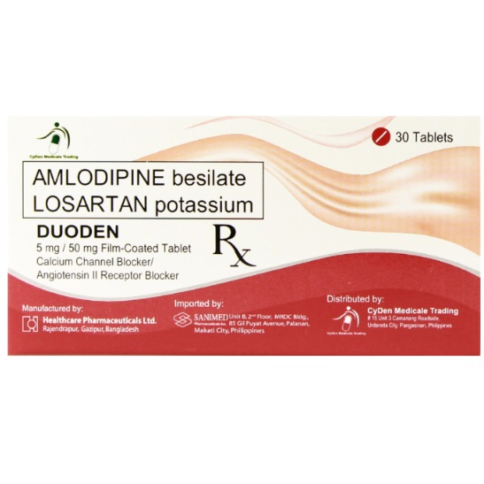 DUODEN Amlodipine Besilate / Losartan Potassium 5mg / 50mg Film-Coated ...
