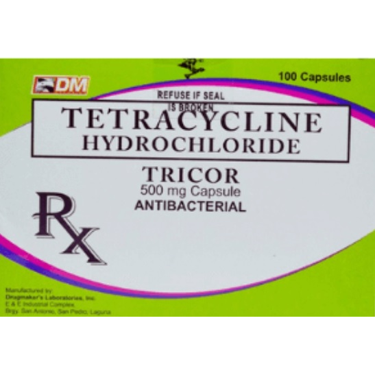 TRICOR Tetracycline Hydrochloride 500mg Capsule 100's price in the ...