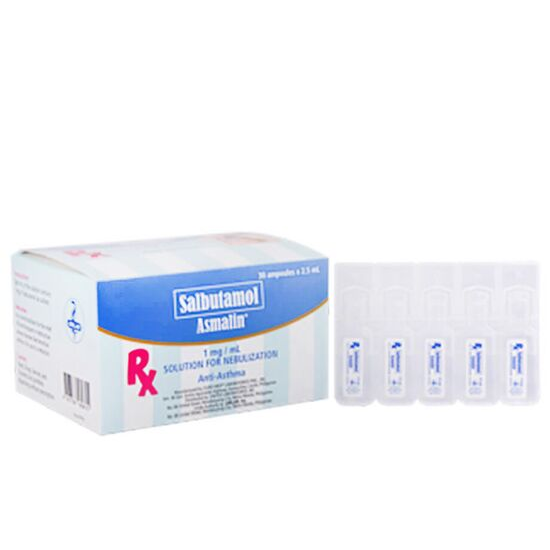 Buy Asmalin salbutamol 1mg / ml solution for nebulization 2.5ml 1's ...