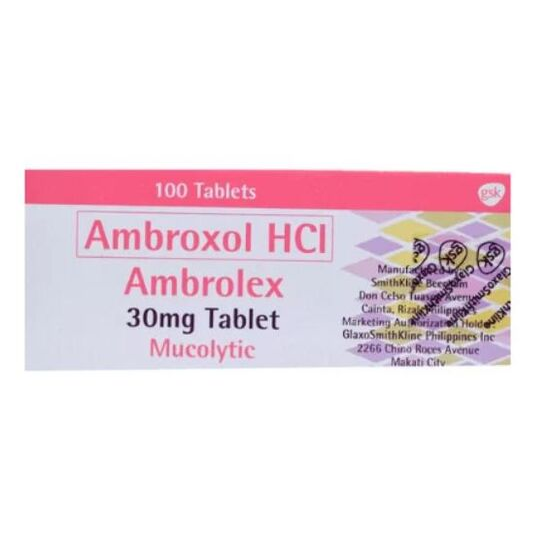 Buy Ambrolex ambroxol hcl 30mg tablet 1's online with MedsGo. Price - from