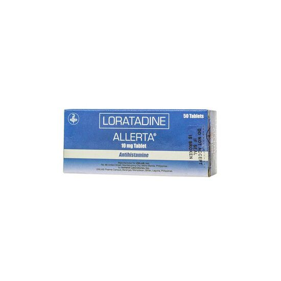 Buy Allerta loratadine 10mg tablet 1's online with MedsGo. Price - from ...
