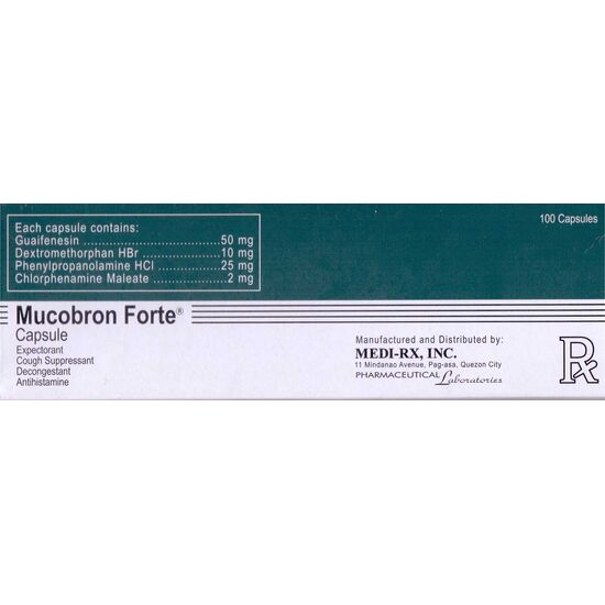 MUCOBRON FORTE Guaifenesin / Dextromethorphan Hydrobromide ...