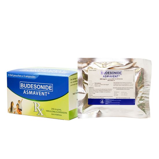 ASMAVENT Budesonide 250mcg / mL (500mcg / 2mL) Suspension for ...