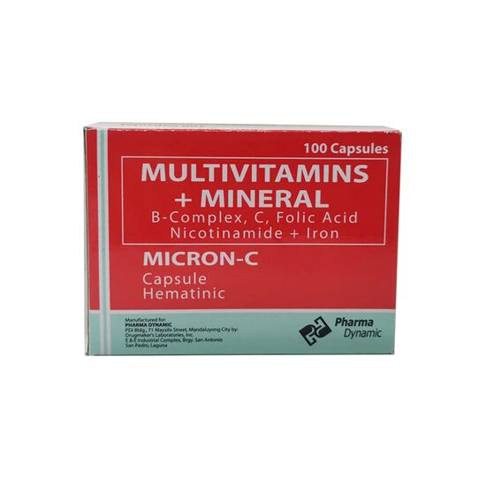Buy Micron-c multivitamins / minerals capsule 1's online with MedsGo ...