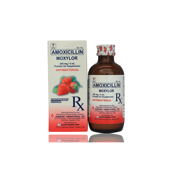 MOXYLOR Amoxicillin Trihydrate 250mg / 5mL Powder for Suspension 60mL ...