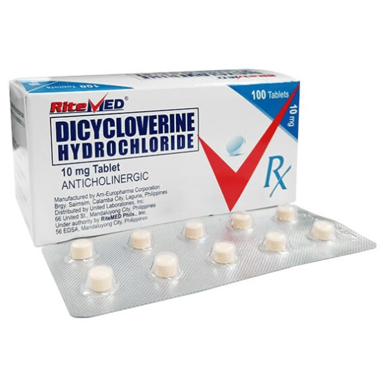 RITEMED Dicycloverine Hydrochloride 10mg Tablet 1's price in the ...