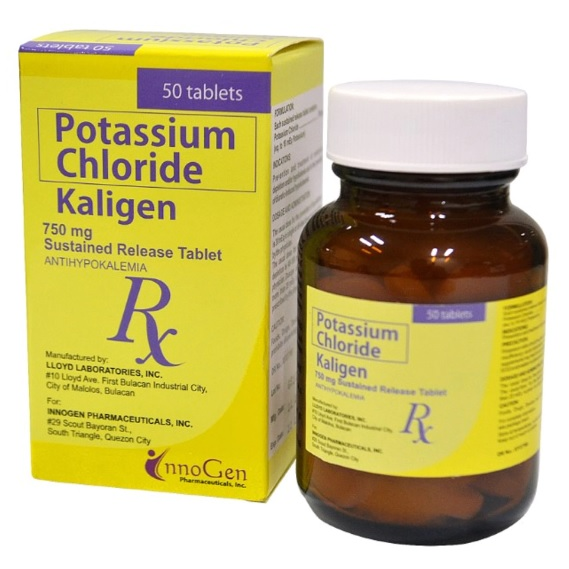 KALIGEN Potassium Chloride 750mg Sustained Release Tablet 50's price in the Philippines | MedsGo ...