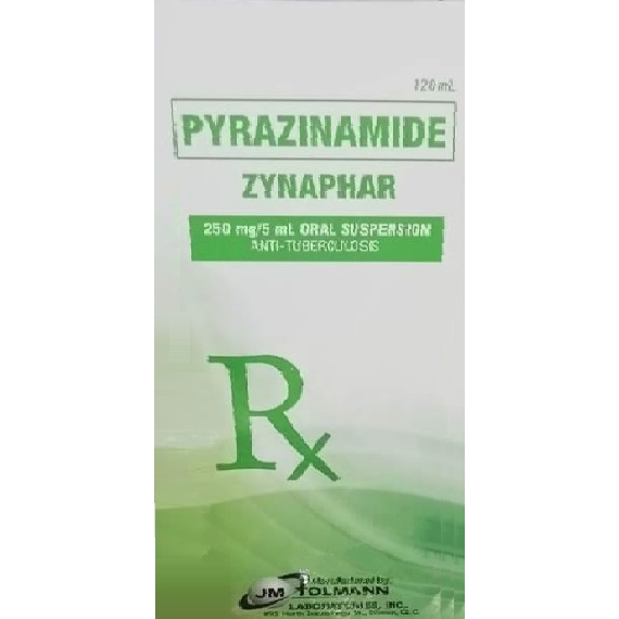 ZYNAPHAR Pyrazinamide 250mg / 5mL Oral Suspension 120mL price in the ...
