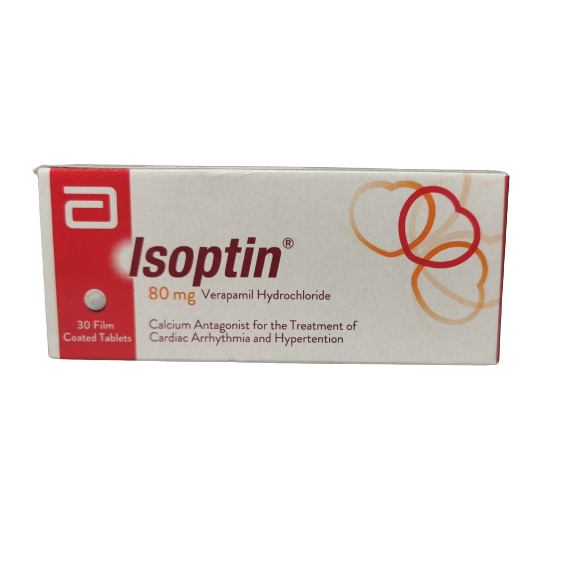 ISOPTIN Verapamil Hydrochloride 80mg Film-Coated Tablet 1's price in ...