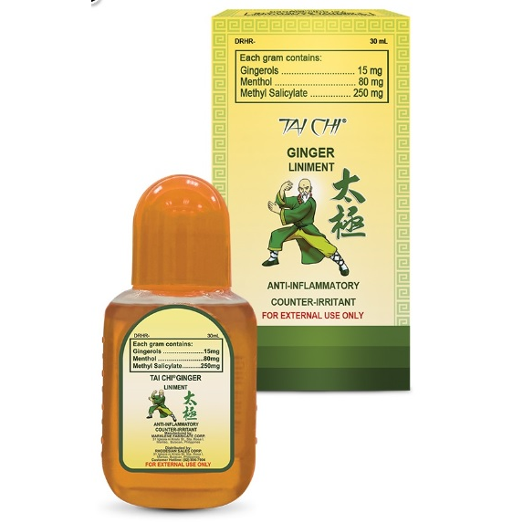 TAI CHI GINGER Methyl Salicylate / Camphor / Menthol / Eucalyptus Oil ...