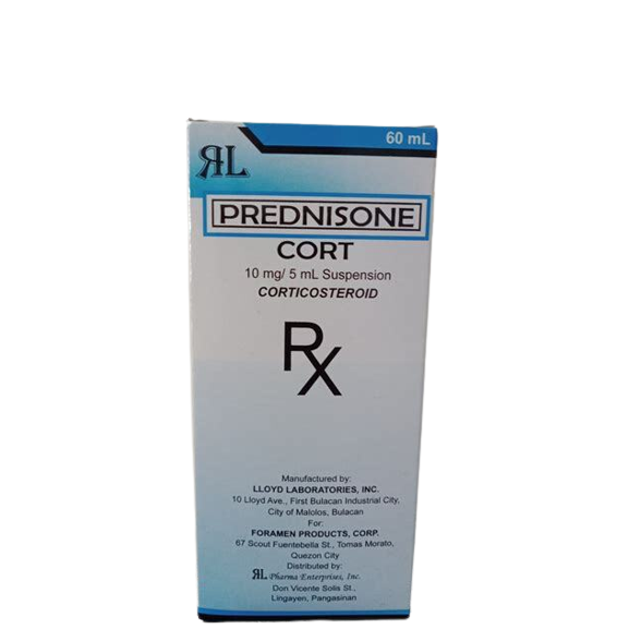 CORT Prednisone 10mg / 5mL Suspension 60mL price in the Philippines ...