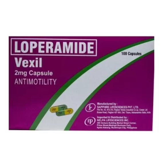 VEXIL Loperamide 2mg - 1 Box x 100 Caps price in the Philippines | MedsGo Pharmacy