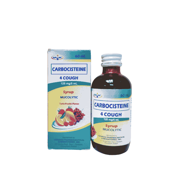 4COUGH Carbocisteine 125mg / 5mL Syrup 60mL Tutti-Fruitti price in the ...