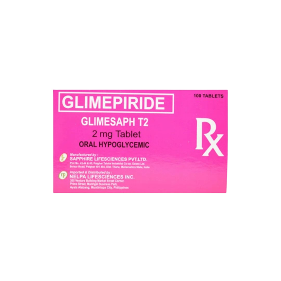 GLIMESAPH T2 Glimepiride 2mg Tablet 1's price in the Philippines ...