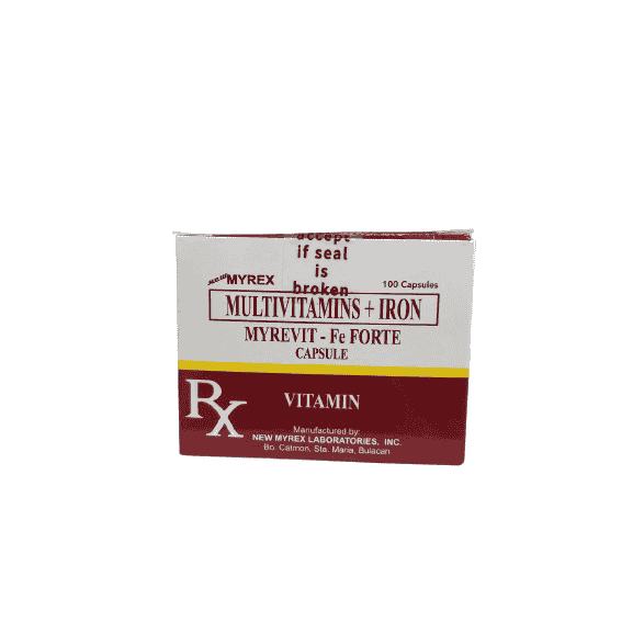 MYREVIT-FE FORTE Ferrous Fumarate / Vitamin B Complex Capsule 100's ...