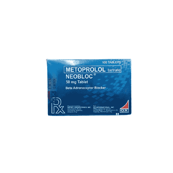 NEOBLOC Metoprolol Tartrate 50mg Tablet 100's price in the Philippines ...