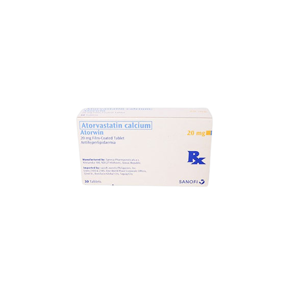 ATORWIN Atorvastatin Calcium 20mg Film-Coated Tablet 1's price in the ...