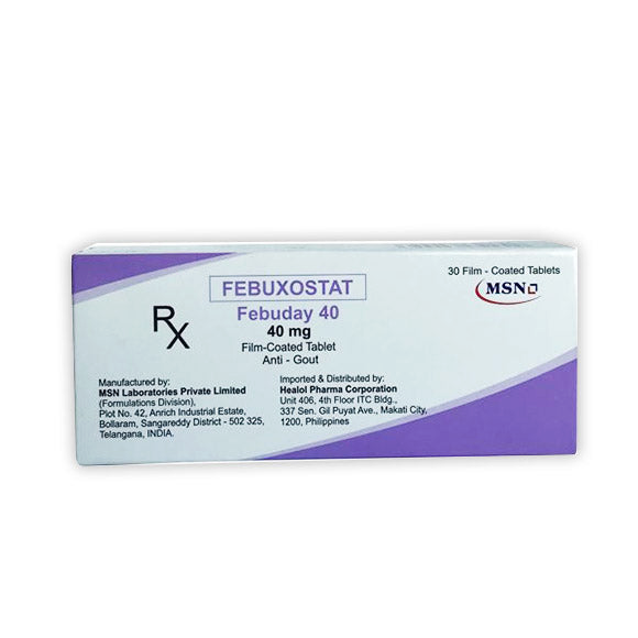 FEBUDAY Febuxostat 40mg Film-Coated Tablet 30's price in the ...