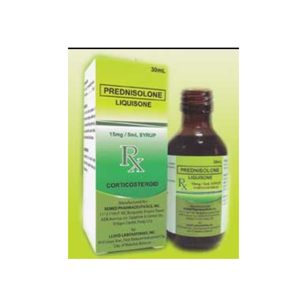 LIQUISONE Prednisolone 15mg / 5mL Syrup 30mL price in the Philippines ...
