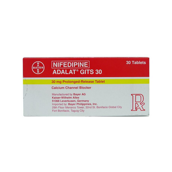 ADALAT GITS 30 Nifedipine 30mg Prolonged Release Tablet 30's price in ...